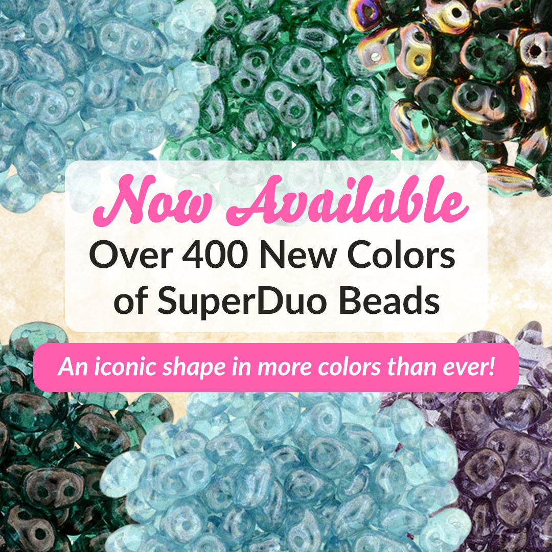 Czech Glass SuperDuo Beads - With Over 400 New Colors — Beadaholique