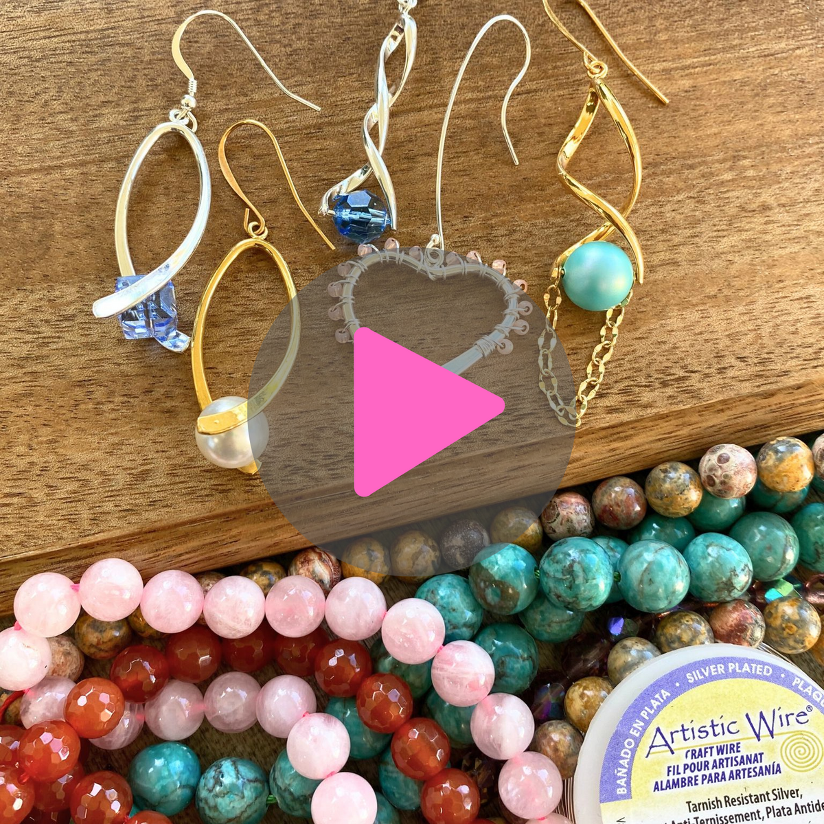 Beadaholique Live Class: Making Pinch Bail Earrings
