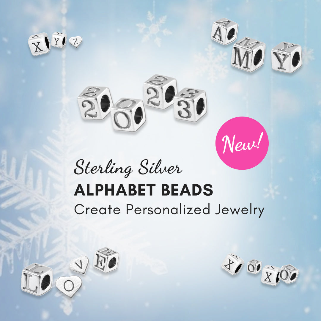 New Sterling Silver Alphabet Beads — Beadaholique