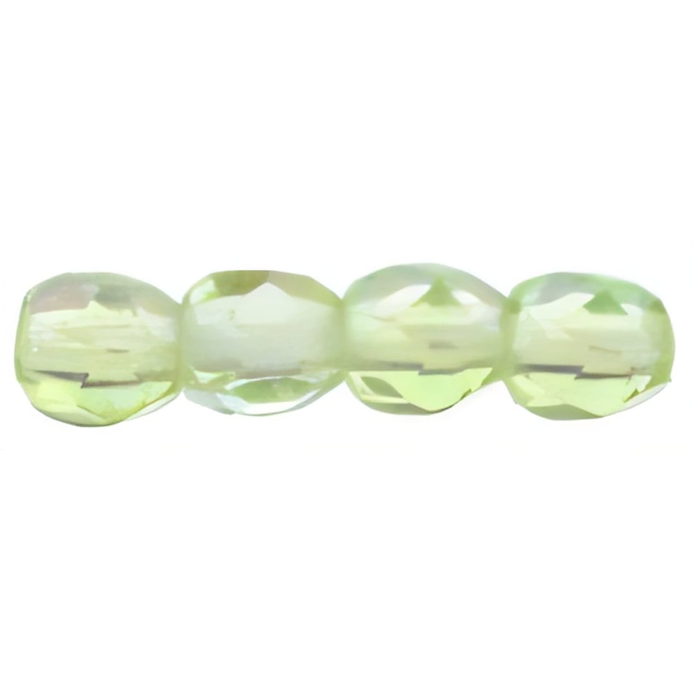 Czech Fire-Polish 3mm Luster Iris - Peridot (50pcs) — Beadaholique