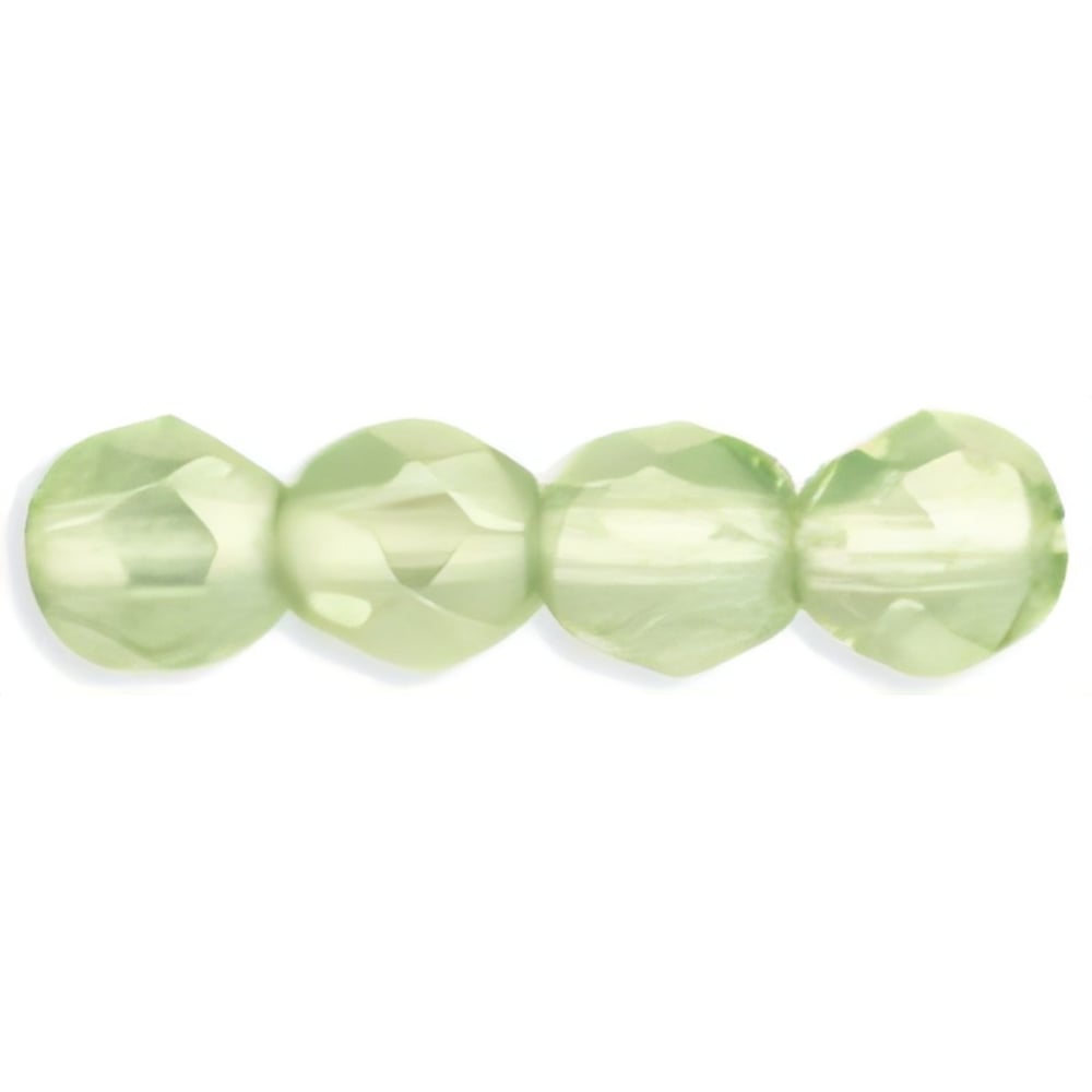 Czech Fire-Polish 6mm Luster - Peridot (25pcs) — Beadaholique
