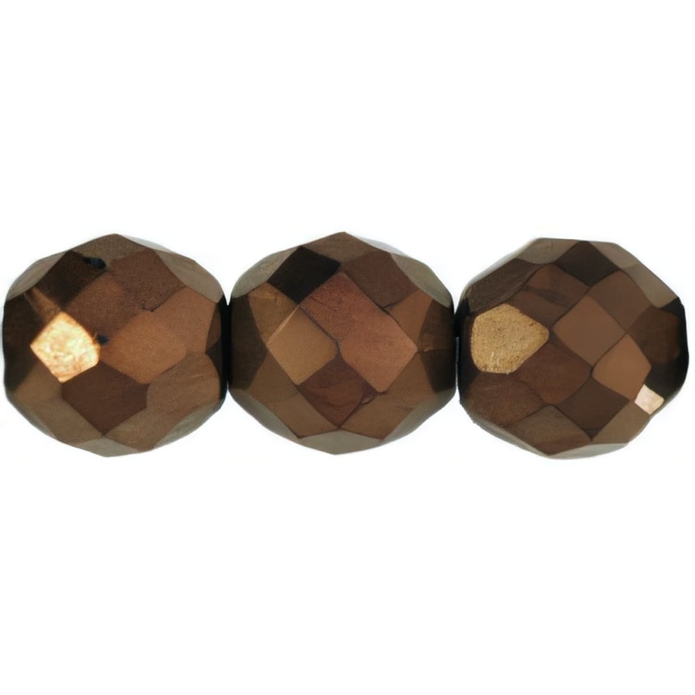 Czech Fire-Polish 10mm Dk Bronze (25pcs) — Beadaholique