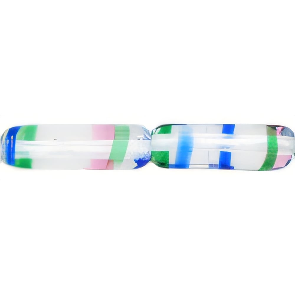 Czech Long Tubes 14 x 4mm Crystal/Color (25pcs) — Beadaholique