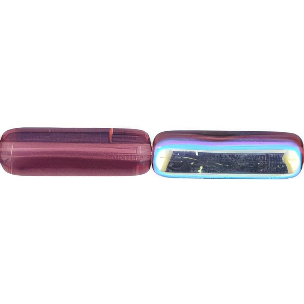 Czech Long Tubes 14 x 4mm Amethyst AB (25pcs) — Beadaholique
