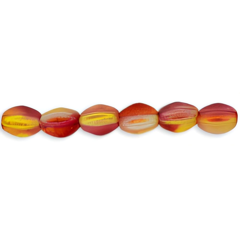 Czech Pinch Beads 5 x 3mm Dual Coated - Fuchsia/Lemon (50pcs ...