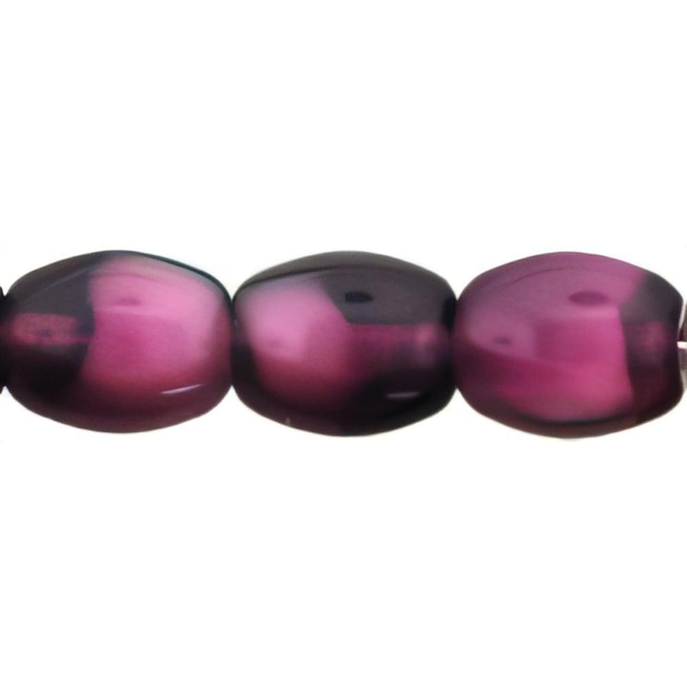 Czech Rice Beads 11 x 9mm Lt Amethyst/White (25pcs) — Beadaholique