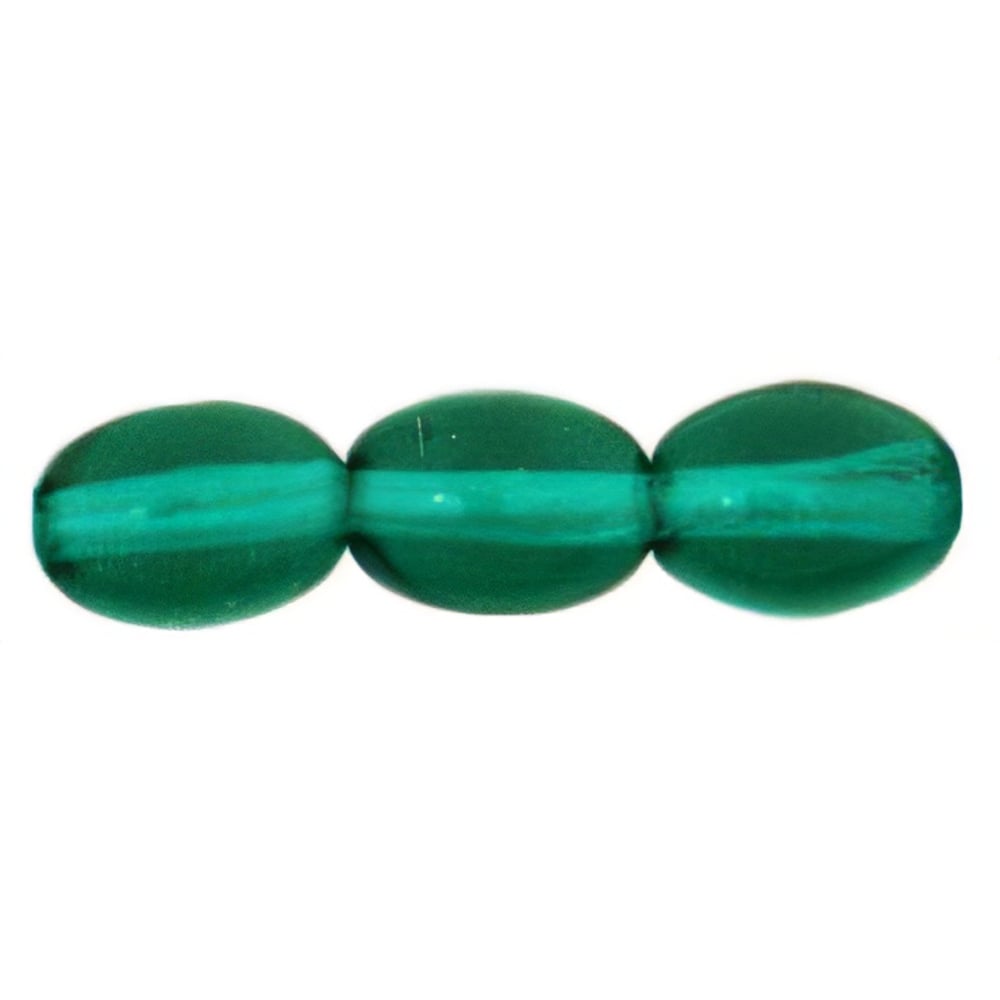 Czech Rice Beads 8 x 6mm Emerald (25pcs) — Beadaholique