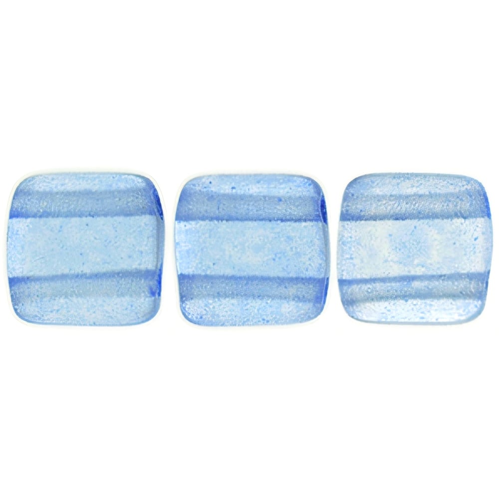 Czech CzechMates Tile Bead 6mm ColorTrends: Transparent Airy Blue (50p ...