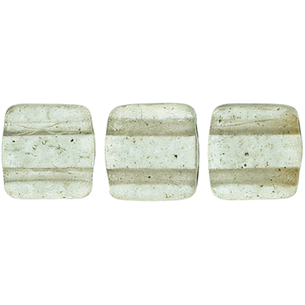 Czech CzechMates Tile Bead 6mm ColorTrends: Transparent Sharkskin (50p ...