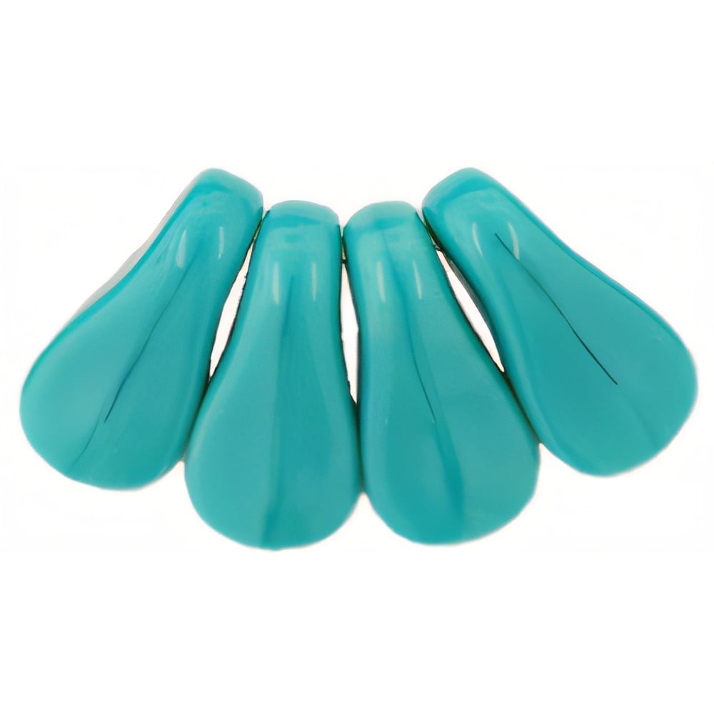 Czech Duck Bills 18 x 9mm Turquoise (25pcs) — Beadaholique