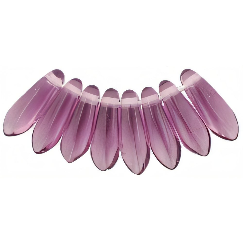 Czech Dagger 10 x 3mm Med Amethyst (100pcs) — Beadaholique
