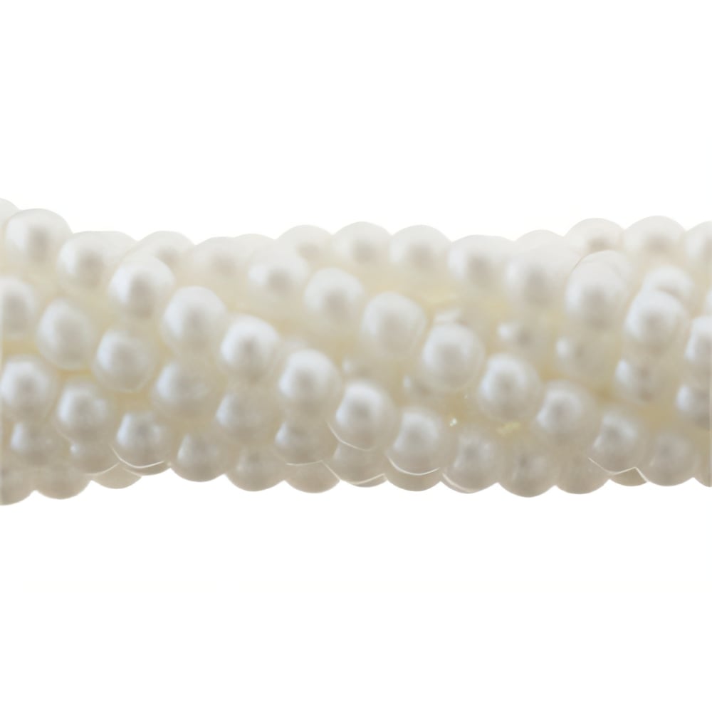 Czech Glass Pearls 3mm Snow — Beadaholique