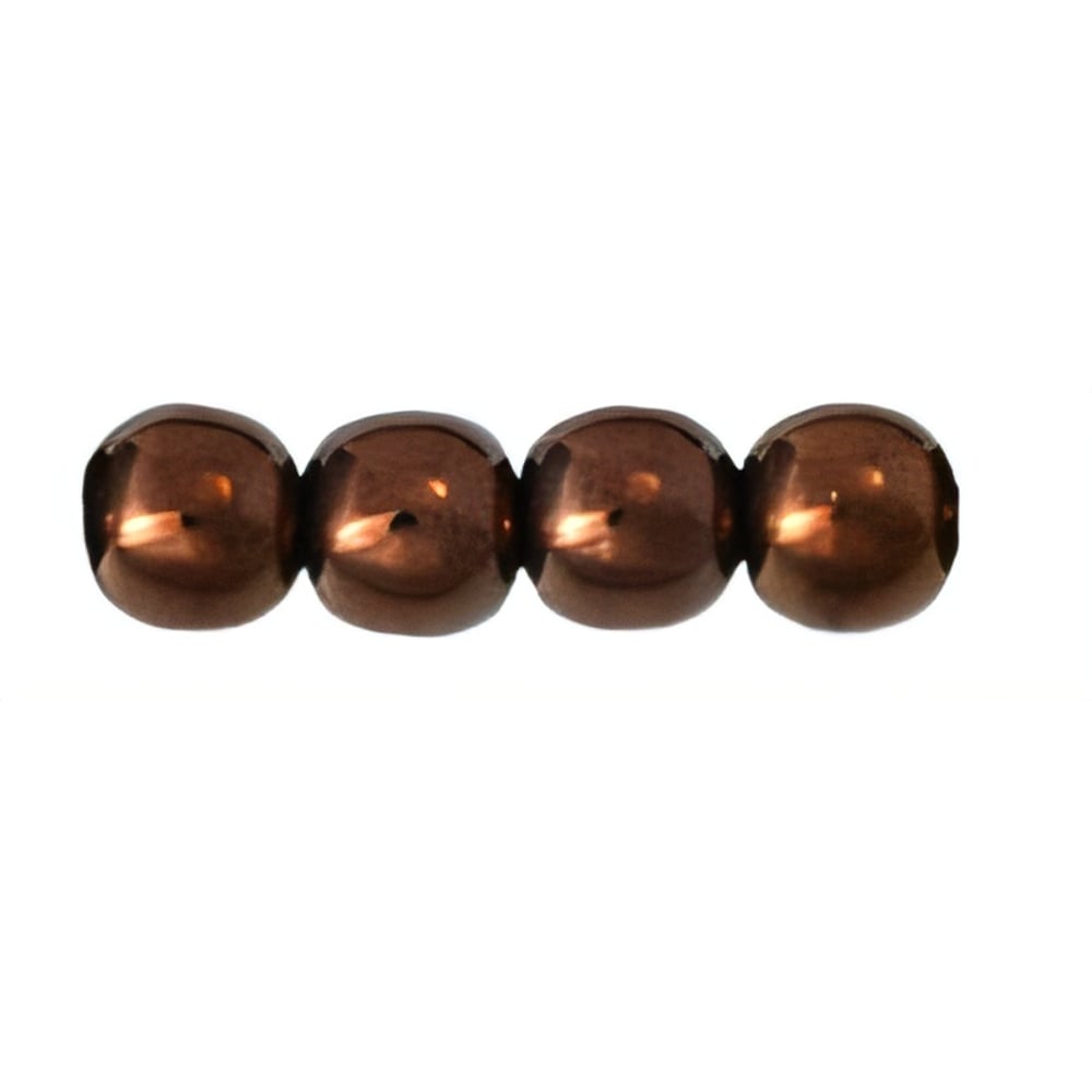 Czech Round Beads 4mm Dk Bronze — Beadaholique