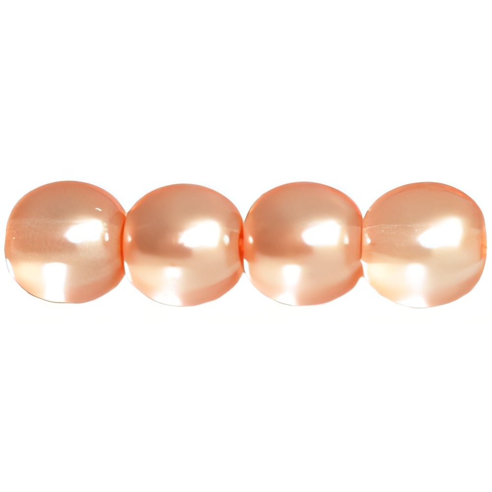 Czech Pearl Lights - Round 6mm Pearl Lights - Pink Champagne (75pcs ...