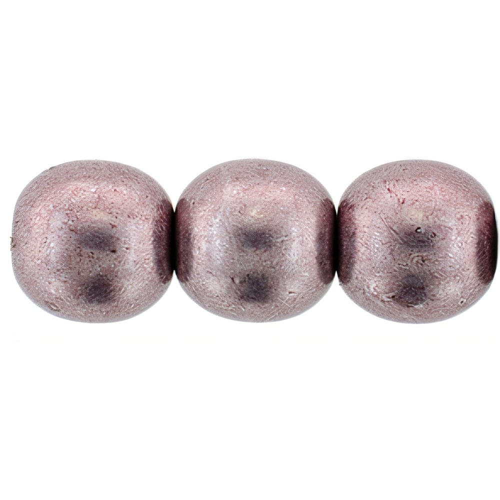 Czech Round Beads 8mm ColorTrends: Saturated Metallic Almost Mauve (25 ...