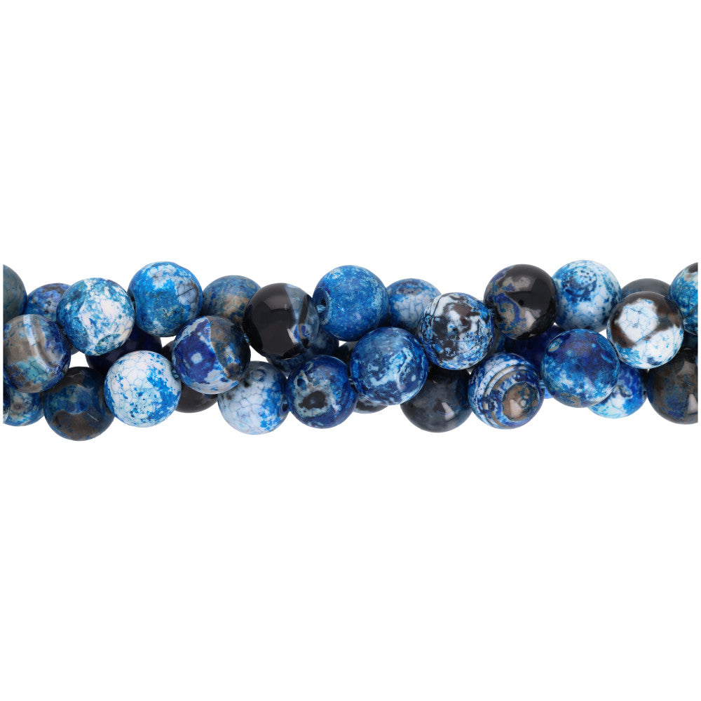 Gemstone Beads, Azure Agate, 10mm Round, 1 Strand — Beadaholique