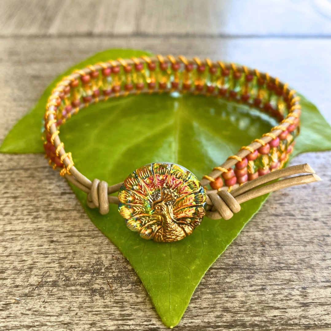 Glorious Peacock Wrapit Loom Bracelet — Beadaholique