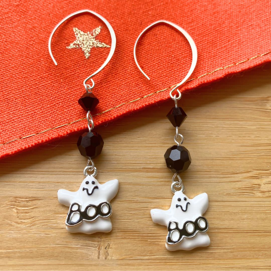Boo Halloween Glam Earrings — Beadaholique