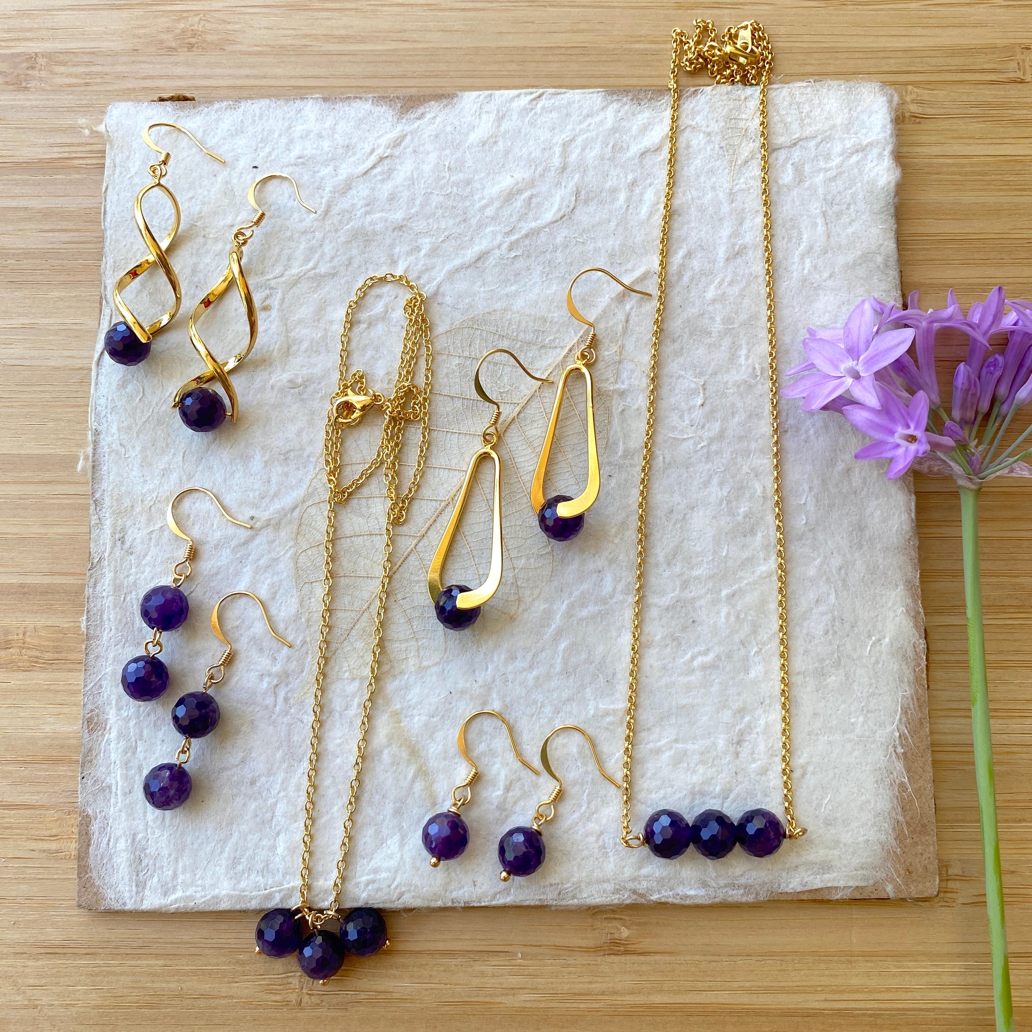Set of 6 Amethyst Gemstone Jewelry Projects — Beadaholique