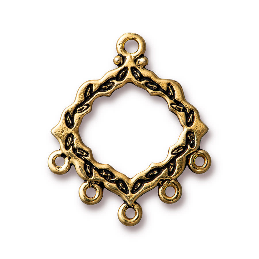 28mm Cathedral Link by TierraCast - Antique Gold — Beadaholique
