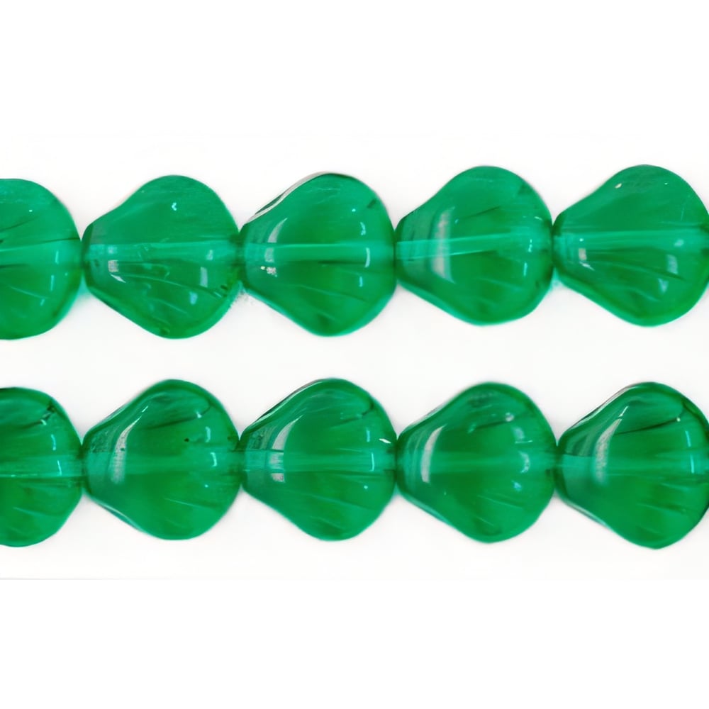 Czech Shells 9mm Emerald (25pcs) — Beadaholique