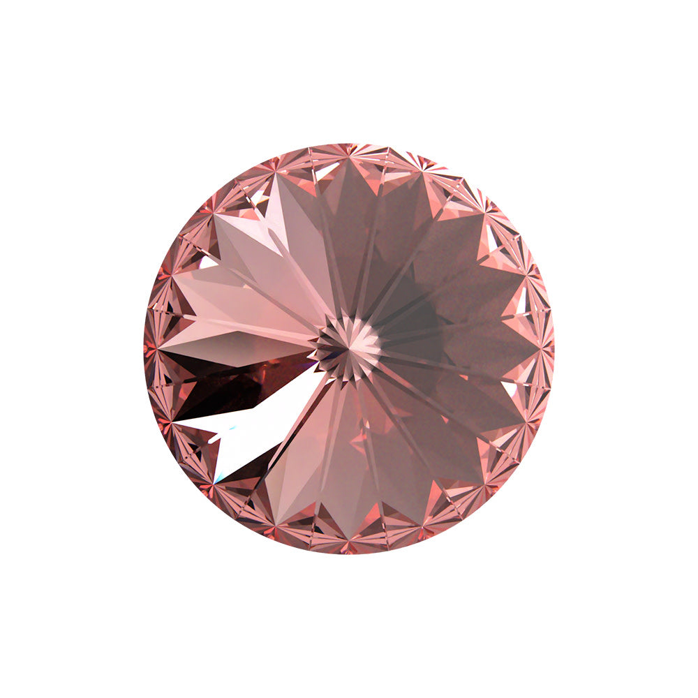 PRESTIGE Crystal, #1122 Rivoli SS39, Rose Peach, (1 Piece) — Beadaholique