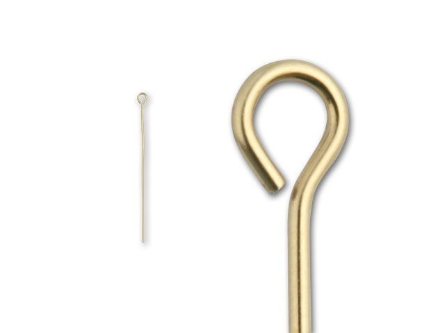 Open Eye Pins, 1.5 Inches Long and 24 Gauge Thick, Gold Filled (10 ...
