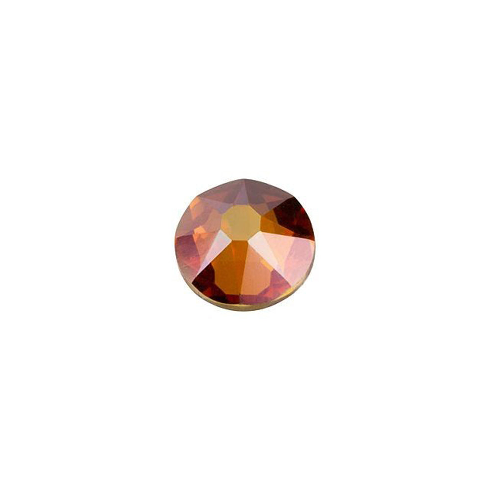 PRESTIGE Crystal, #2088 Round Flatback Rhinestone SS20, Crystal Copper ...