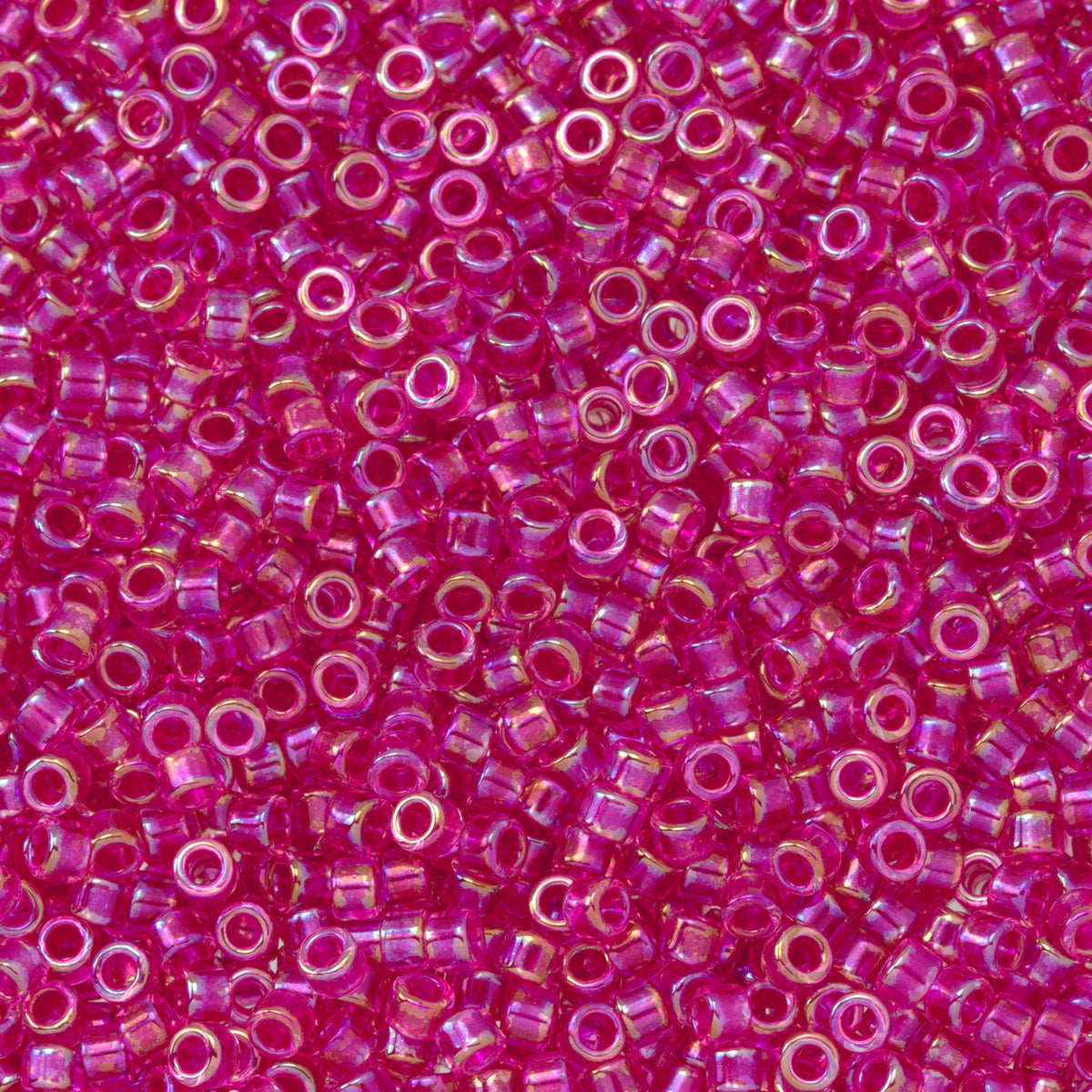 Toho Aiko Seed Beads, 11/0 #785 'Hot Pink-Lined Crystal' (4 Grams ...