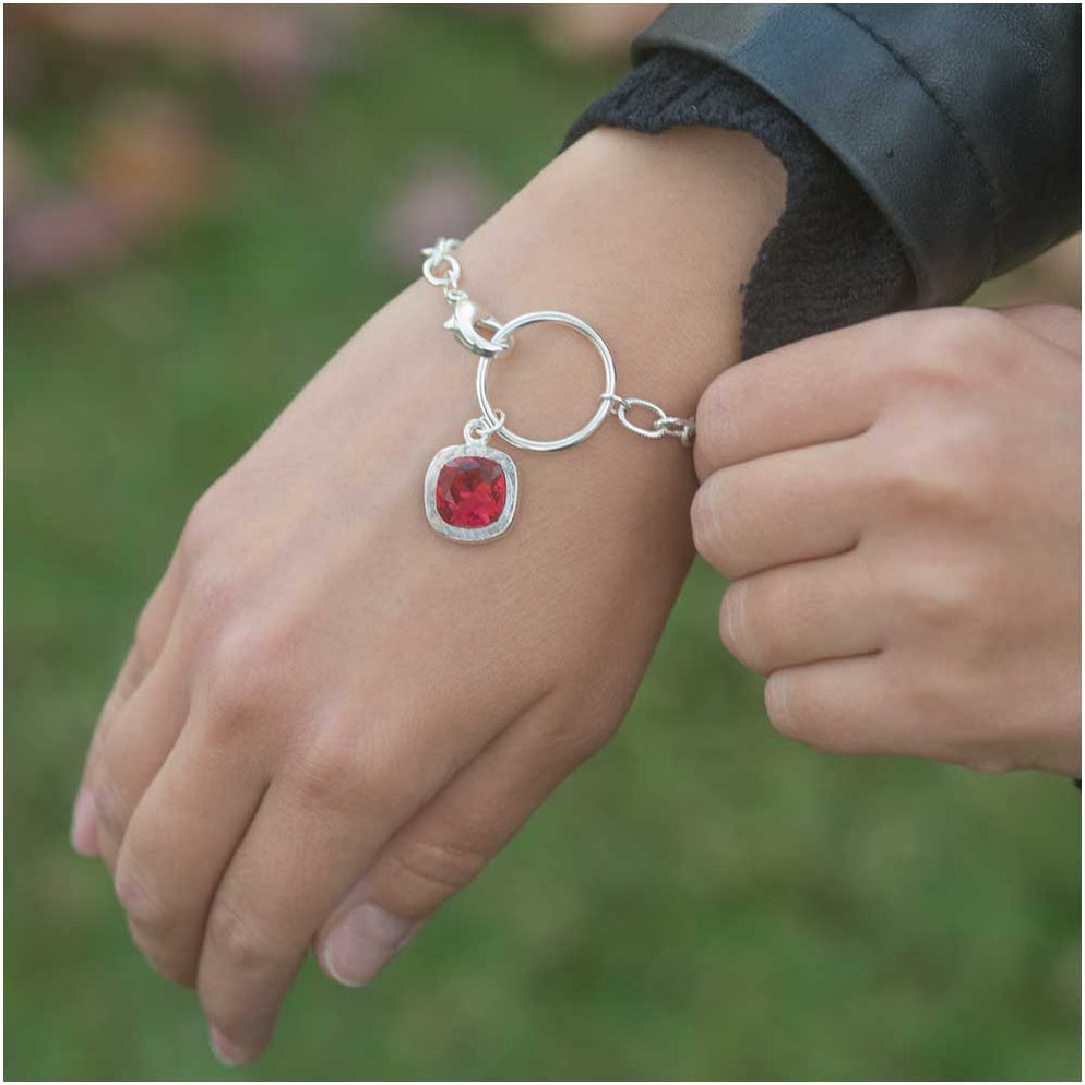 Retired - Ring of Fire Bracelet in Scarlet — Beadaholique
