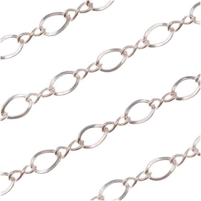 Sterling Silver Figure Eight Chain, 2.8mm, by the Foot — Beadaholique