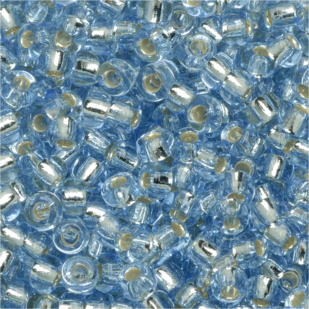 Miyuki Round Seed Beads, 8/0, #92430 Silver Lined Lt Sapphire (22 Gram ...