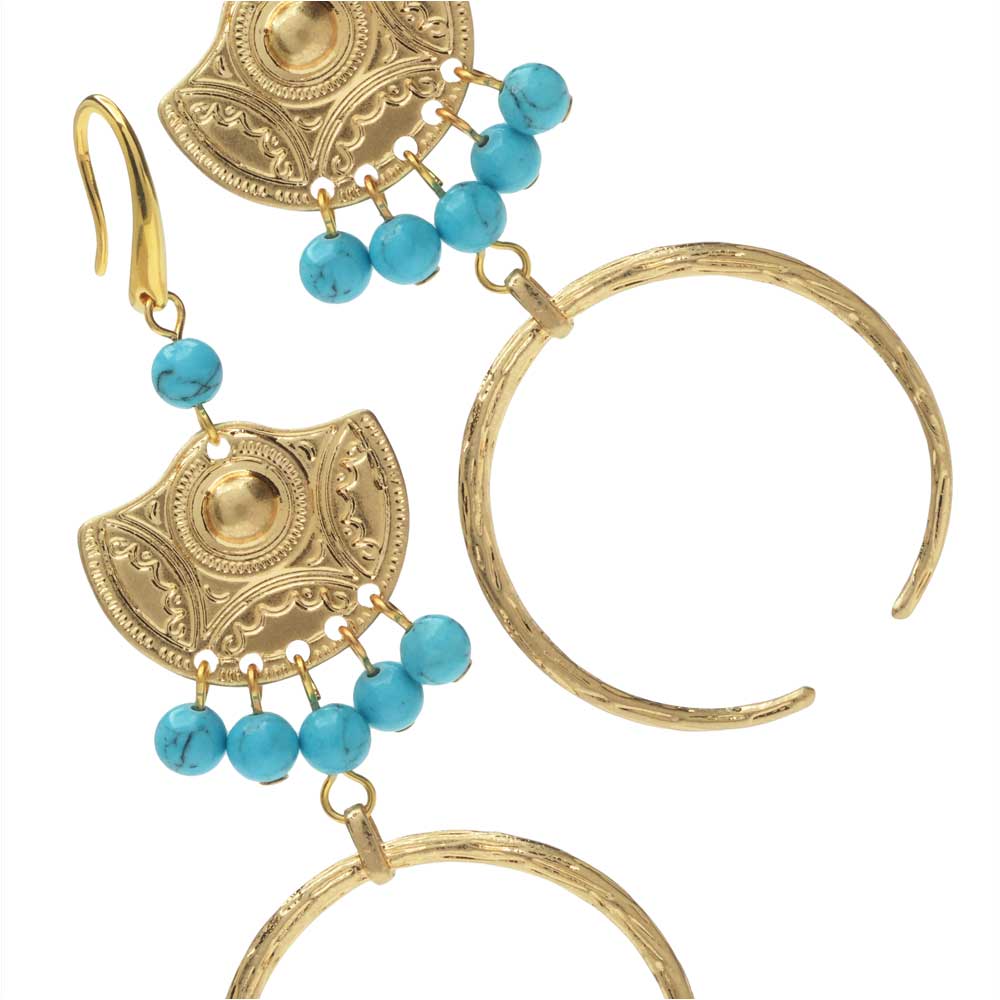 Retired - Aztec Queen Earrings — Beadaholique