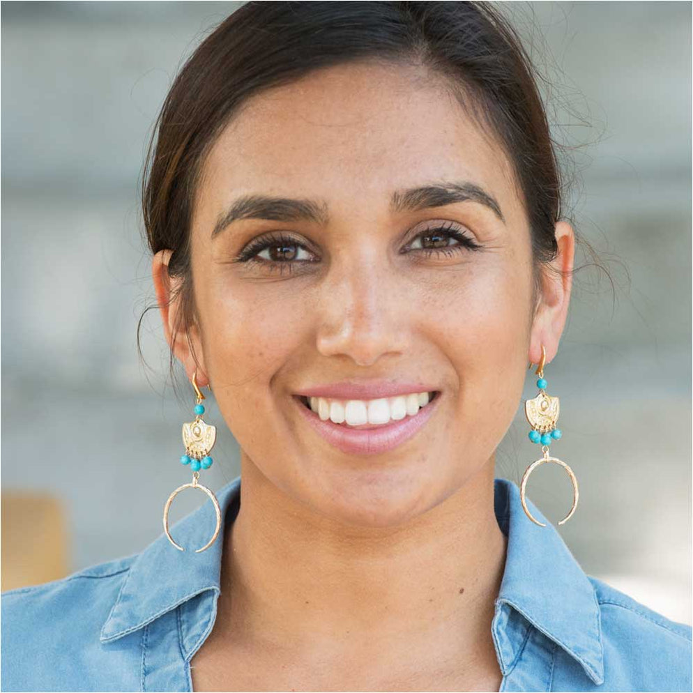 Retired - Aztec Queen Earrings — Beadaholique