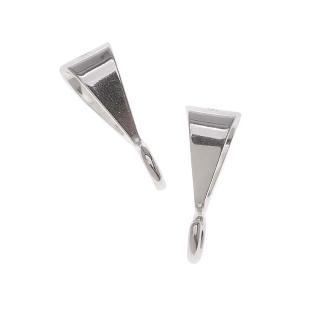 Sterling Silver Large Slider Bail Perpendicular Ring 12mm (2 pcs ...