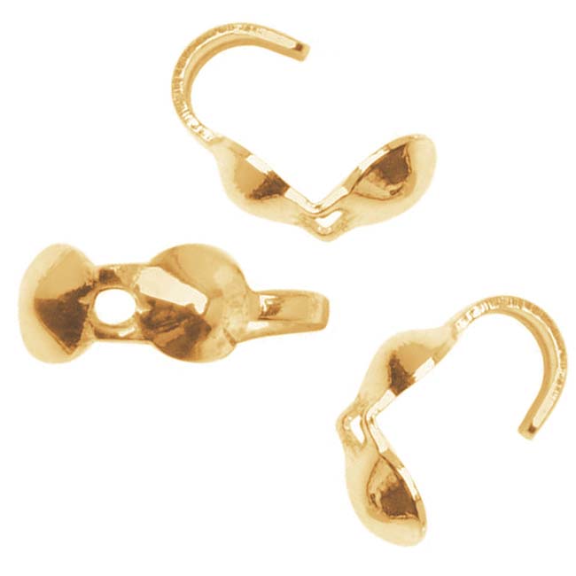 Knot Covers, Clamshell 3.3mm, 14K Gold-Filled (8 Pieces) — Beadaholique