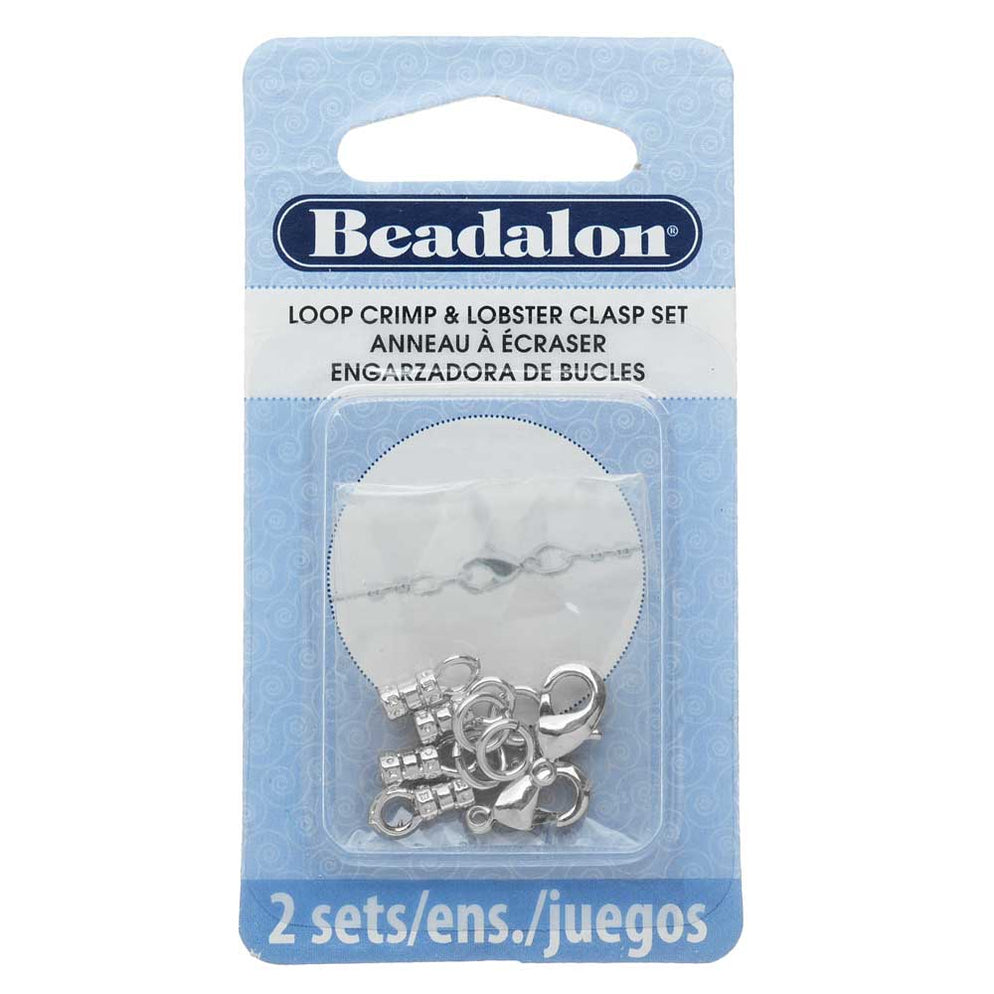 Beadalon Clasp Set, Lobster Clasp / Open Jump Ring / Loop Crimp fits ...