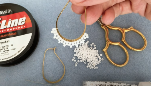 How to Add a Beaded Lacy Edge to an Earring — Beadaholique