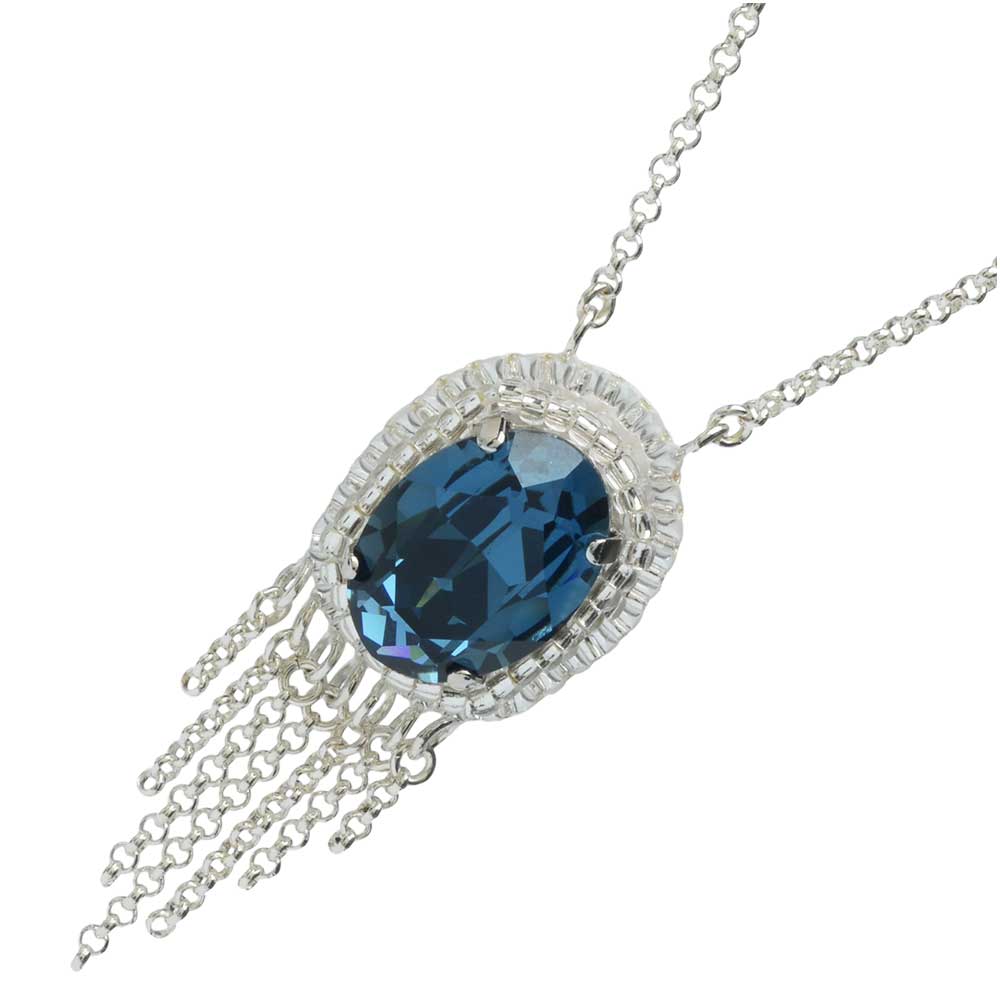Retired - Deep Blue Jewel Necklace — Beadaholique