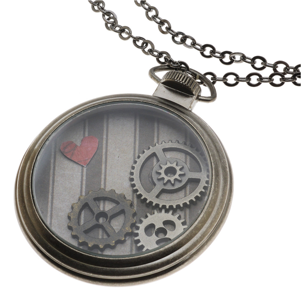 Retired - Tim Holtz Pocket Watch Pendant Necklace — Beadaholique
