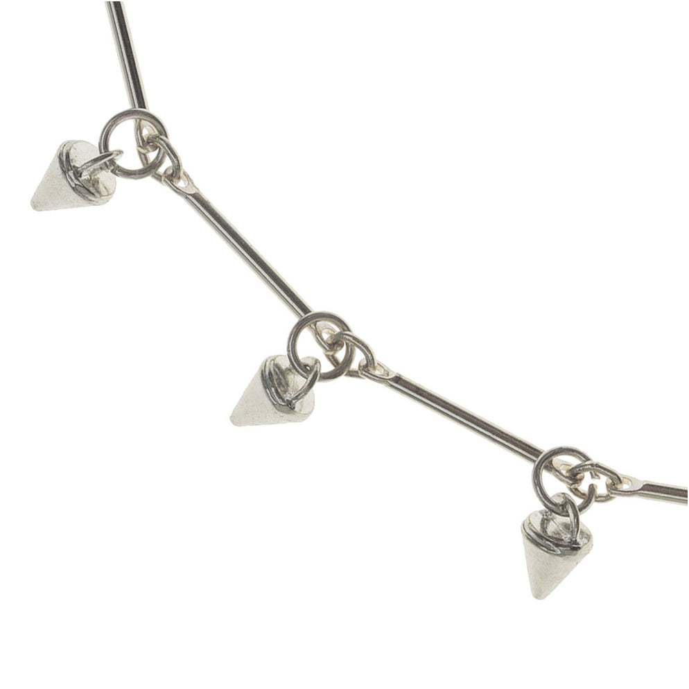 Silver Spikes Necklace — Beadaholique