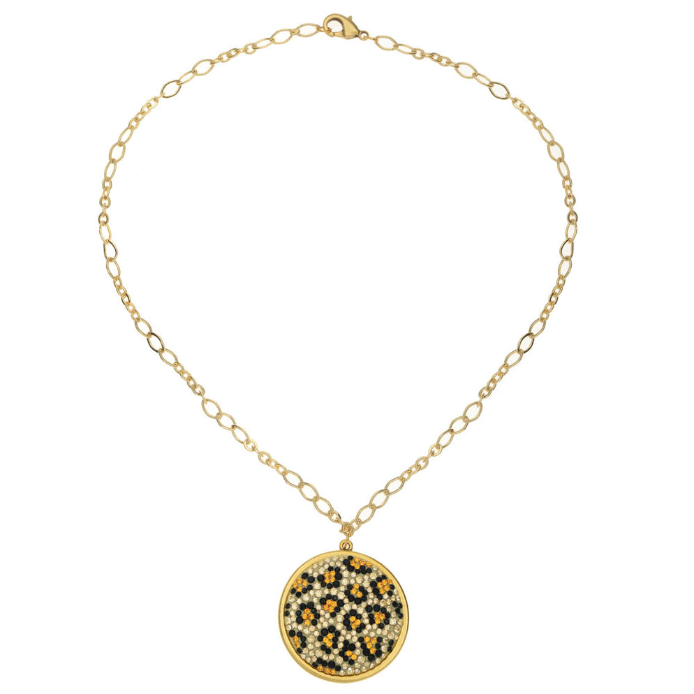 Retired - Leopard Print Crystal Necklace — Beadaholique