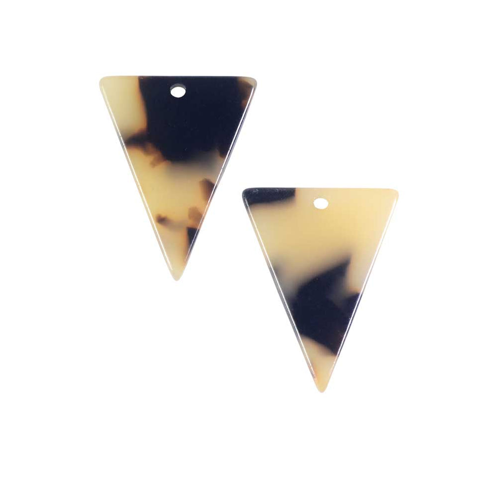 Triangle Tortoise Shell Acetate Earrings — Beadaholique