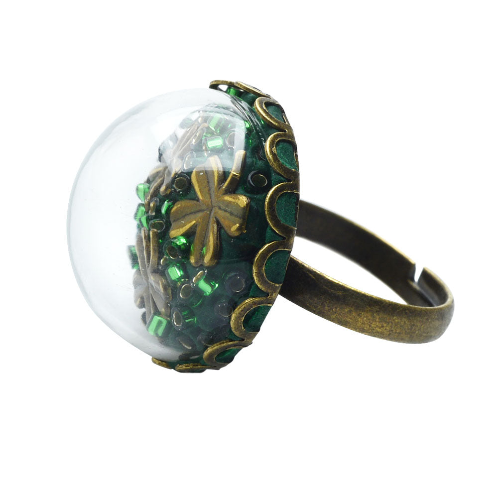 Retired - Clover Dome Ring — Beadaholique