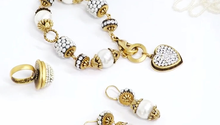 How to Embellish a Channel Bead Core with a Strand of Beads by Becky N ...