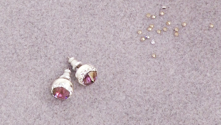 How to Make Austrian Crystal Stud Earrings using Crystal Clay — Beadaholique