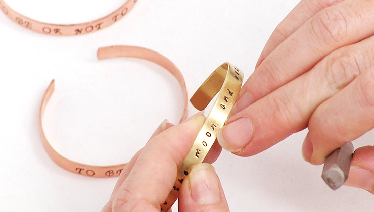 How to Metal Punch Bracelet Blanks and Use the EZ-Bender Tool ...