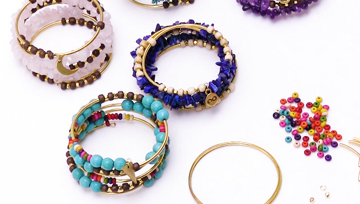 How to Make the Gemstone Memory Wire Bracelet Kit — Beadaholique